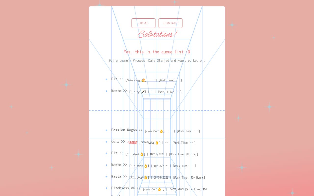 Moccin's Commission Queue List